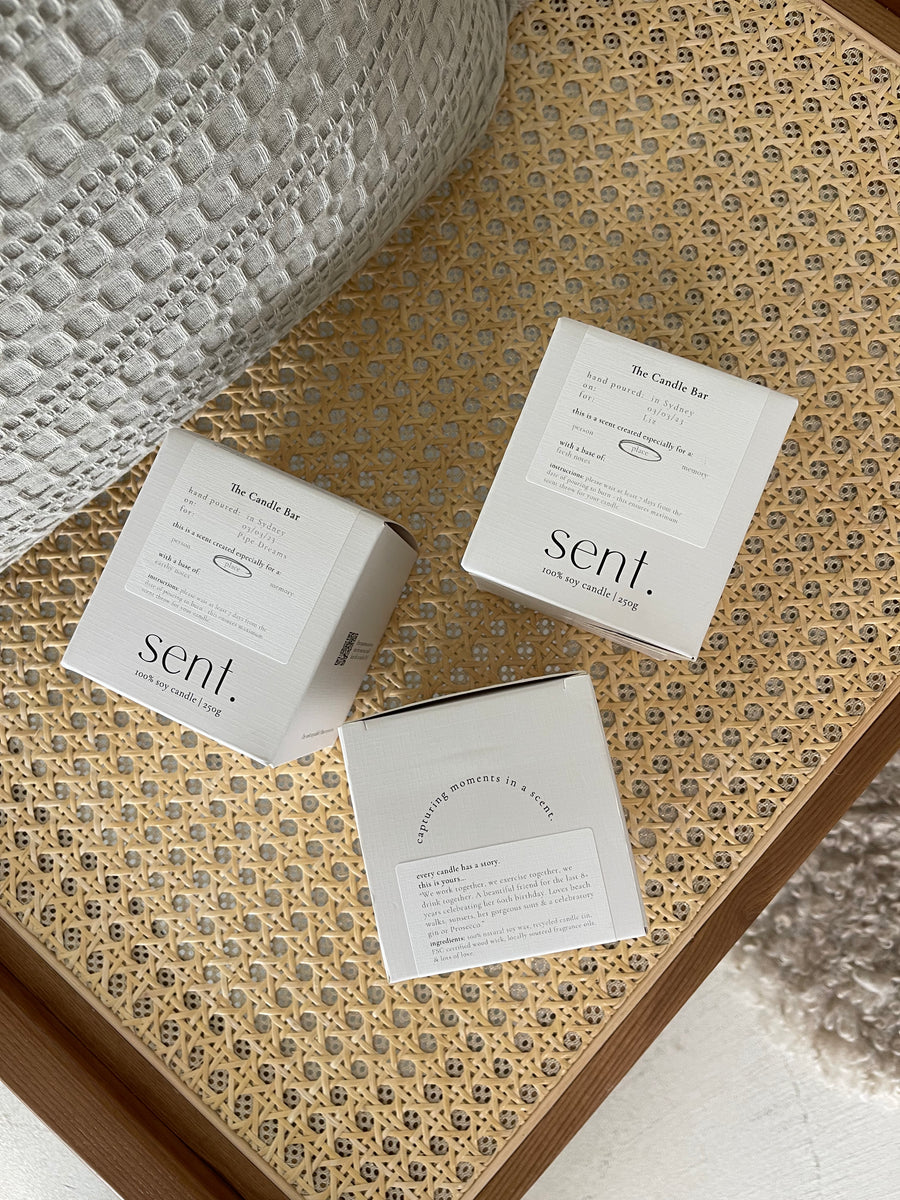 Shop Custom Candle E-Gift Card Online - sent studio