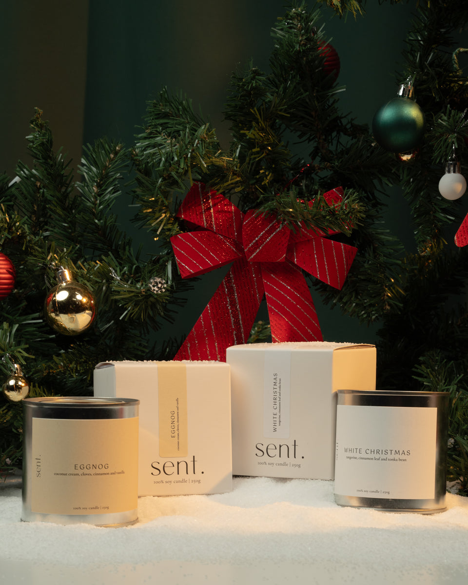 Shop Christmas Candle Duo with 100% Soy Wax - sent studio
