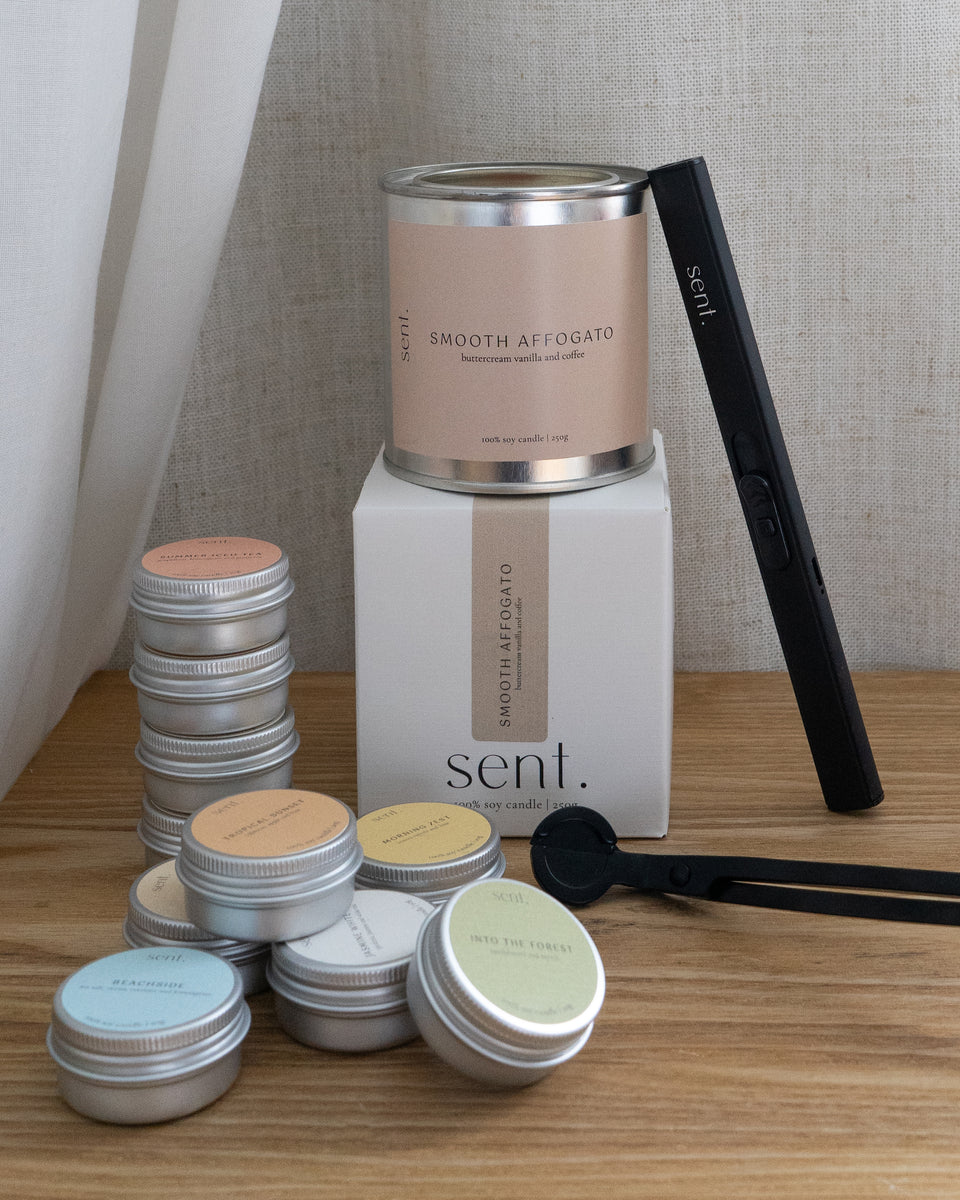 Shop sent Starter Candle Box with 100% Soy Wax - sent studio