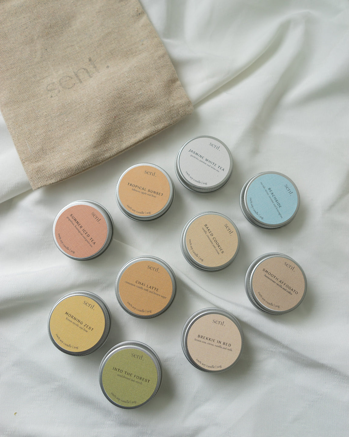 Bespoke event candles – sent studio