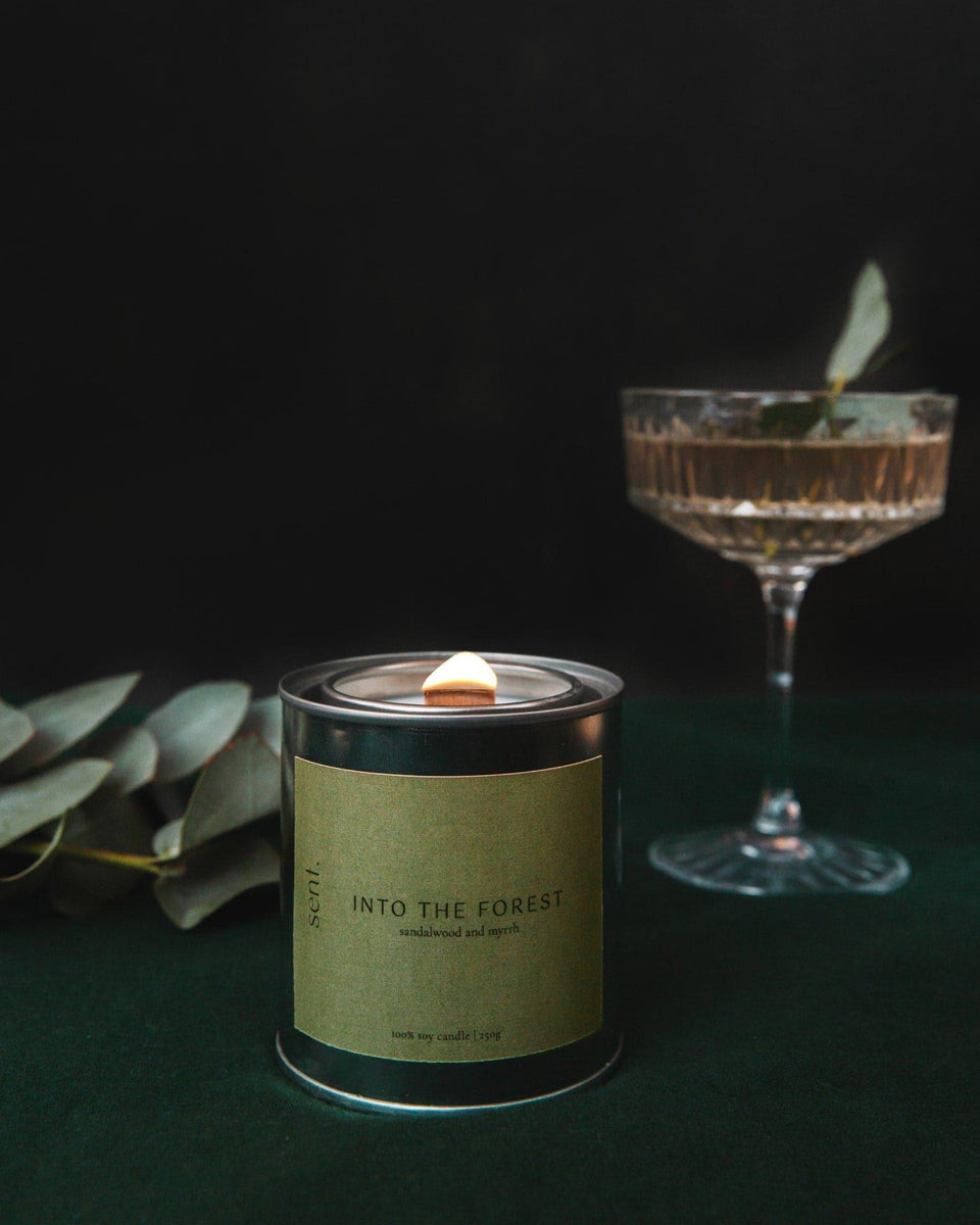Shop Into The Forest Candle with 100% Soy Wax - sent studio